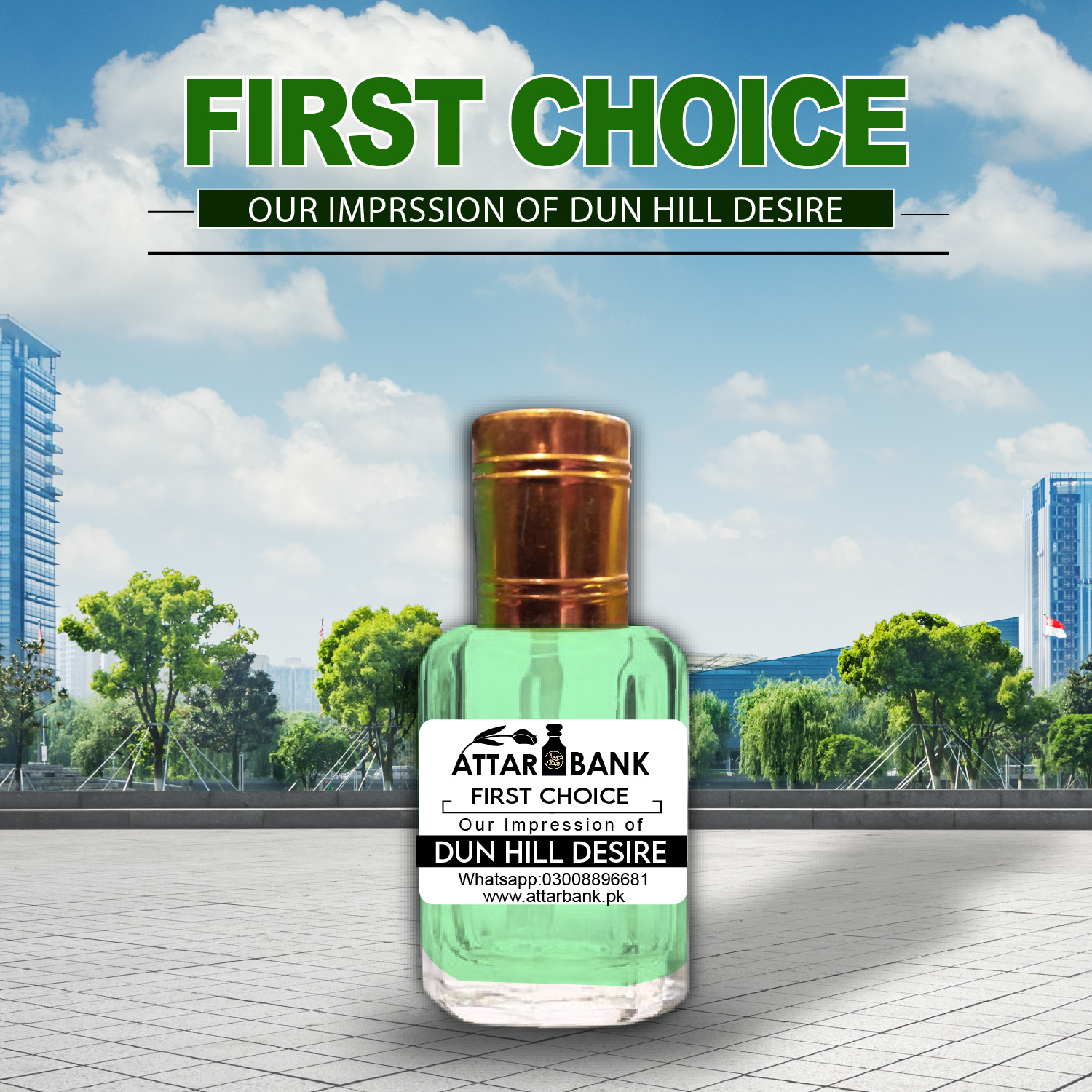First Choice- Our Impression of Dunhill Desire | 12ml Attar – afreens
